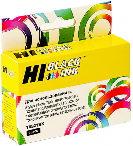 Купить Струйный картридж HI-BLACK HB-T0821, черный, black, совместимый ...