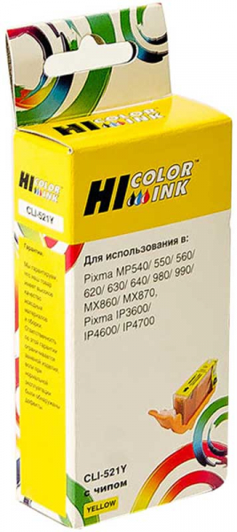Купить Струйный картридж HI-BLACK HB-CLI-521Y, желтый, yellow ...