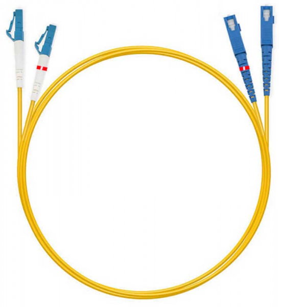 Купить Патч-корд оптический Duplex SC/UPC - LC/UPC SM, MODULTECH MT-PC-DX-SMF-652-SU/LU-20, 20 м ...