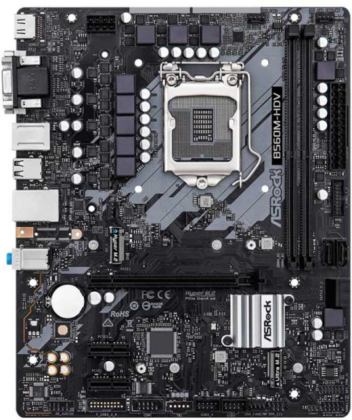 Купить Материнская плата ASROCK B560M-HDV R2.0 Intel B560, FCLGA1200 ...