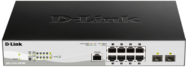 Купить Коммутатор 2 уровня D-LINK Metro Ethernet Switch DGS-1210-10P/ME ...