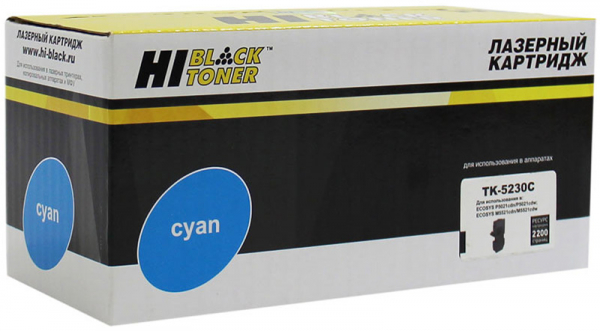 Купить Картридж HI-BLACK HB-TK-5230C, голубой, cyan, совместимый ...