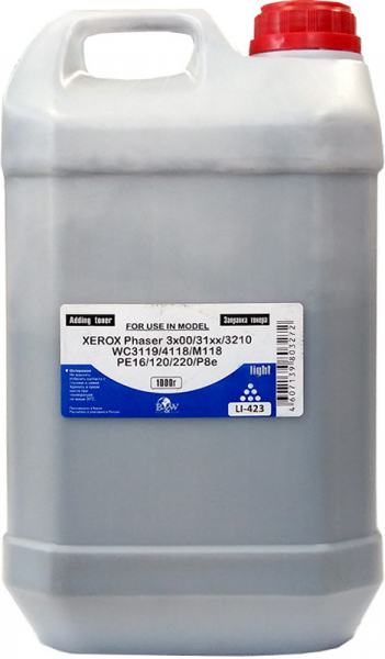 Купить Тонер для Xerox 106R01411/113R00296 B&W Light LI-423, черный (1 ...