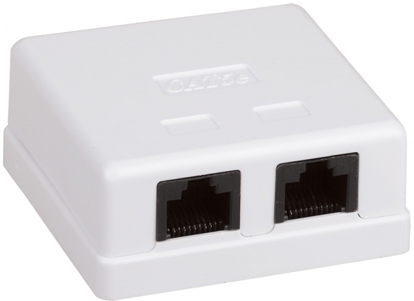 Купить Розетка СКС 2 порта RJ-45 (8p8c) кат. 5e NETKO 54400 - цена в ...