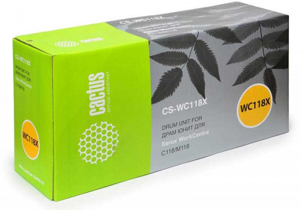 Купить Барабан CACTUS CS-WC118XR, черный, black, совместимый Xerox ...
